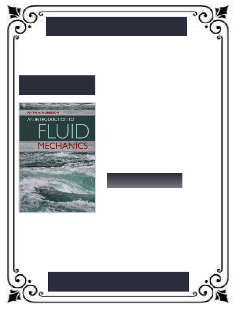 An Introduction to Fluid Mechanics 1st Edition Faith A. Morrison ebook ...