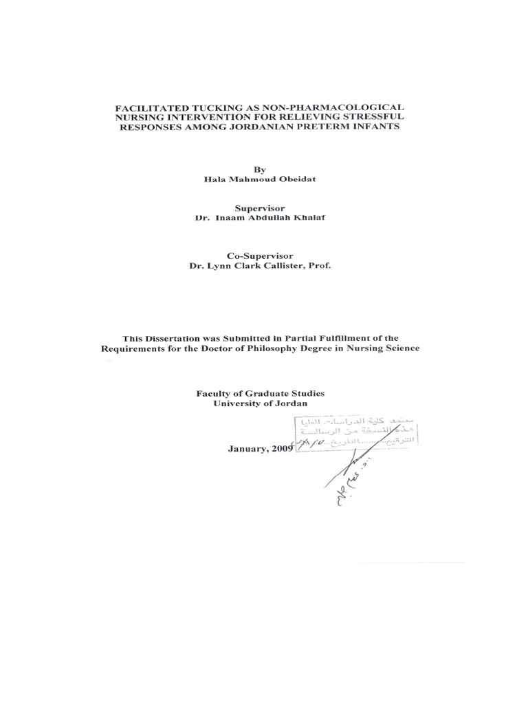 Facilitated Tucking As Non-Pharmacological Nursing Intervention For ...
