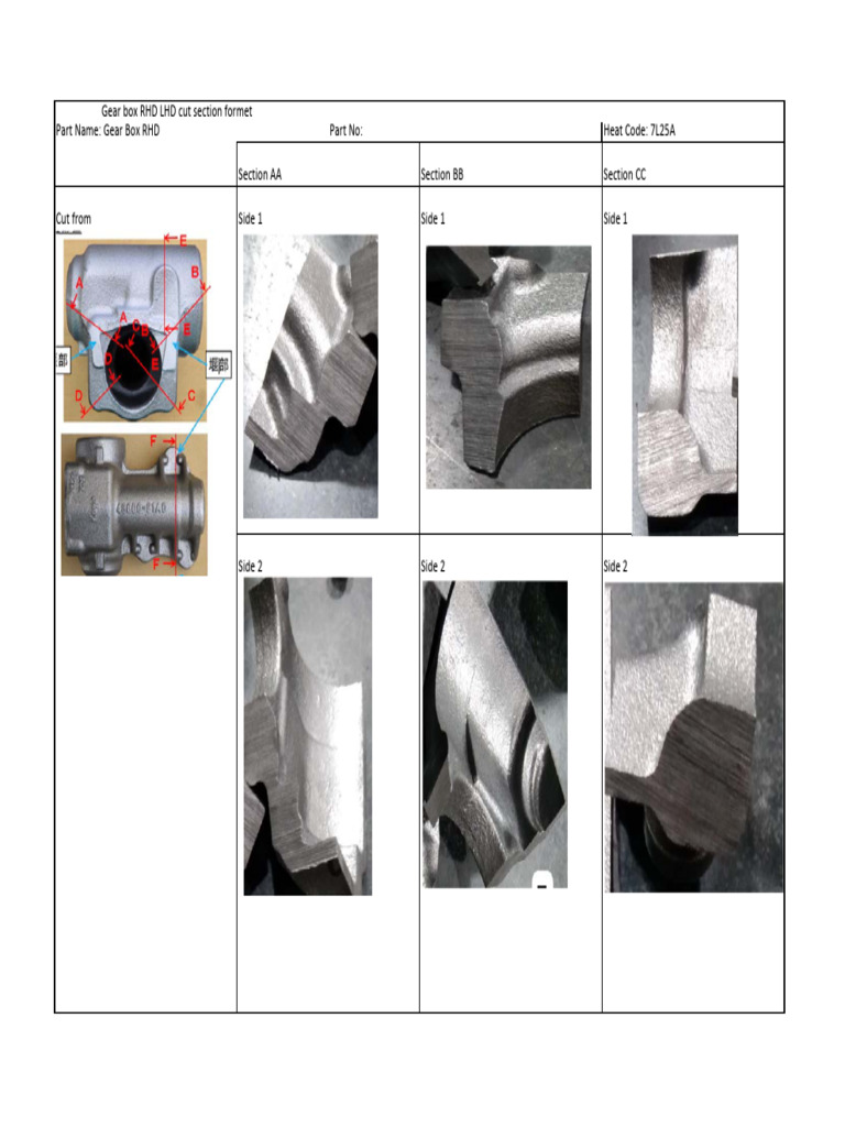 Gear Box RHD Cut Section Report | PDF