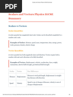 Grade 10 Vectors & Scalars Guide | PDF | Velocity | Euclidean Vector