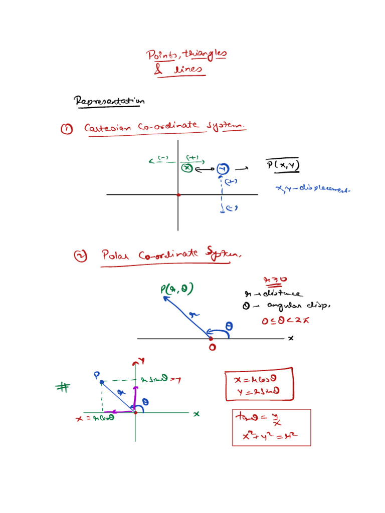 Points, Straight Lines & Triangles G1L | PDF | Pi | Elementary Mathematics