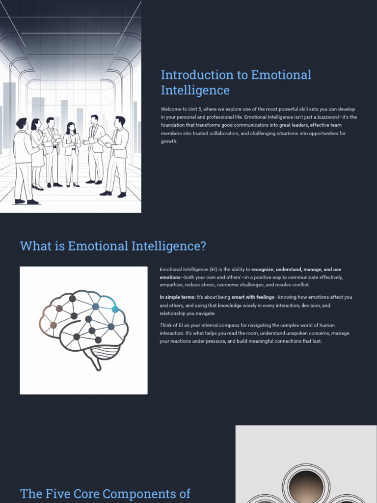 Introduction To Emotional Intelligence | PDF | Emotional Intelligence ...