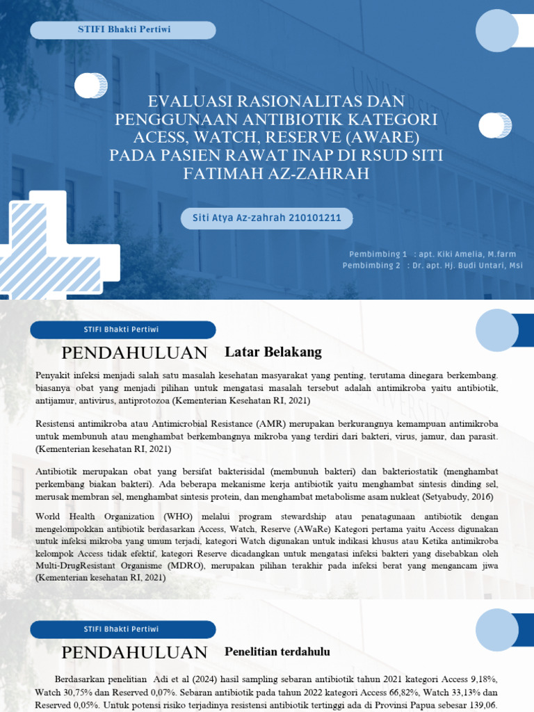 Evaluasi Rasionalitas Antibiotik AWARE di RSUD | PDF