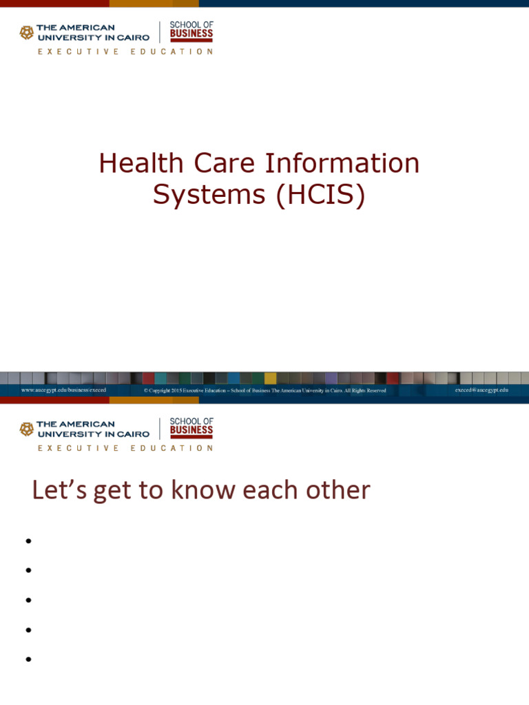 Health Care Information Systems Overview | PDF | Health Care | Business
