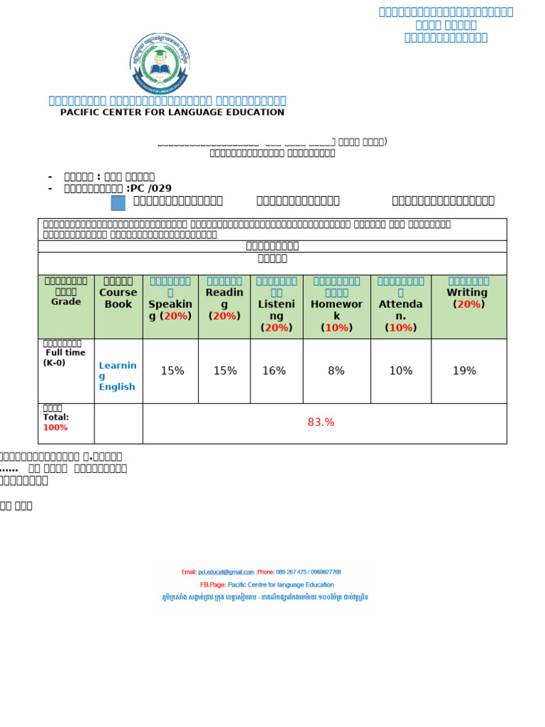Result Slip (KO) Kim Seng | PDF
