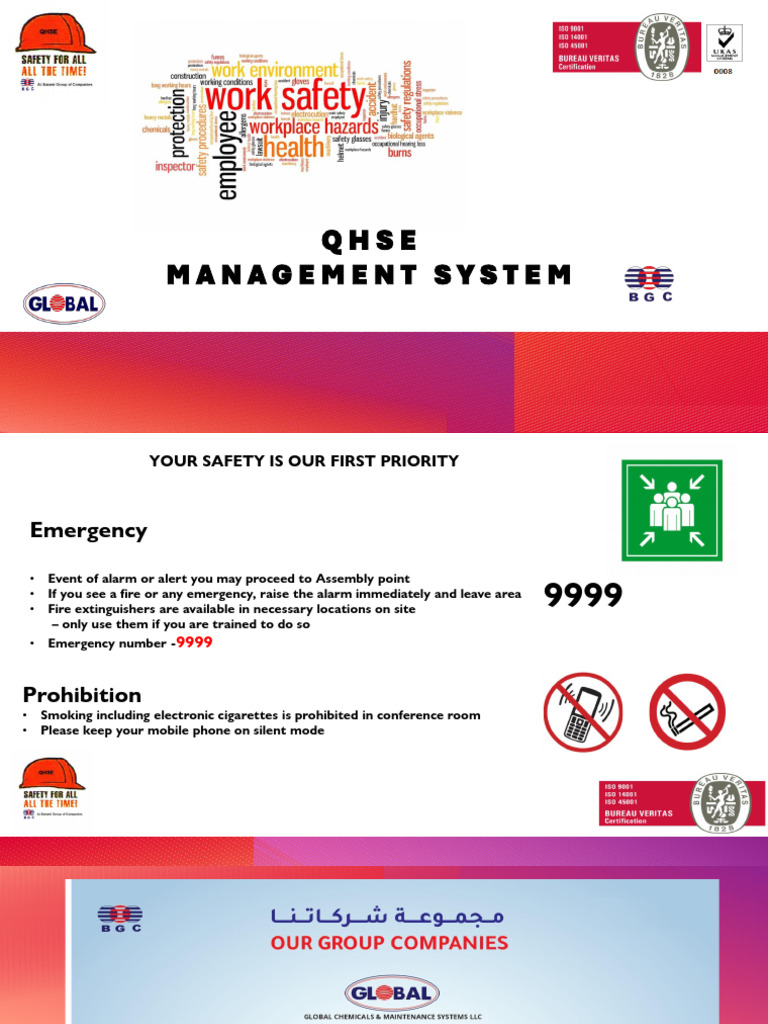 QHSE Management System Overview | PDF | Occupational Safety And Health ...