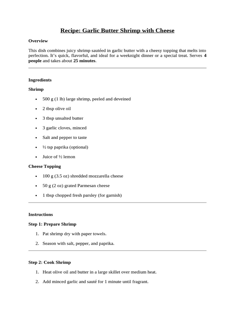 Recipe 4 | PDF