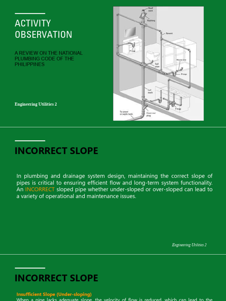 Lecture 1 - Plumbing Code Violations | PDF | Plumbing | Drainage