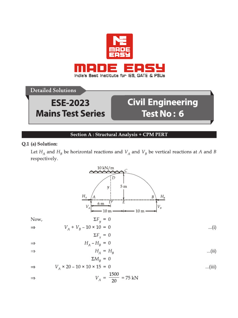 CE Test 6 Solution | PDF