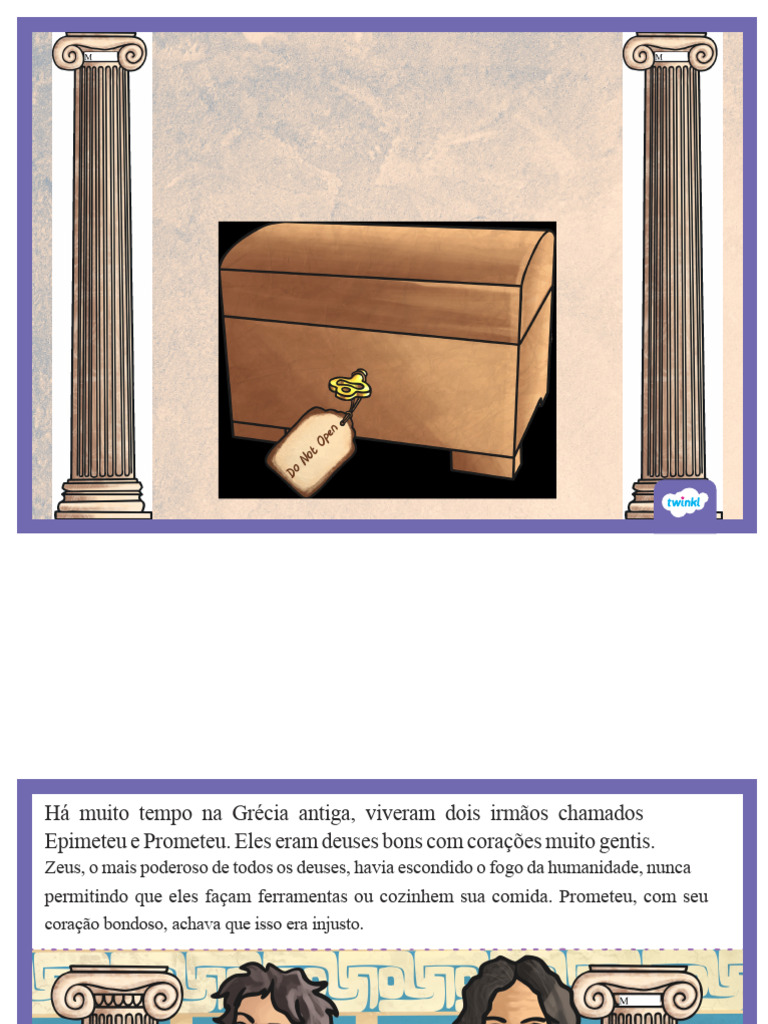 A Lenda de Pandora e a Esperança | PDF | Prometeu
