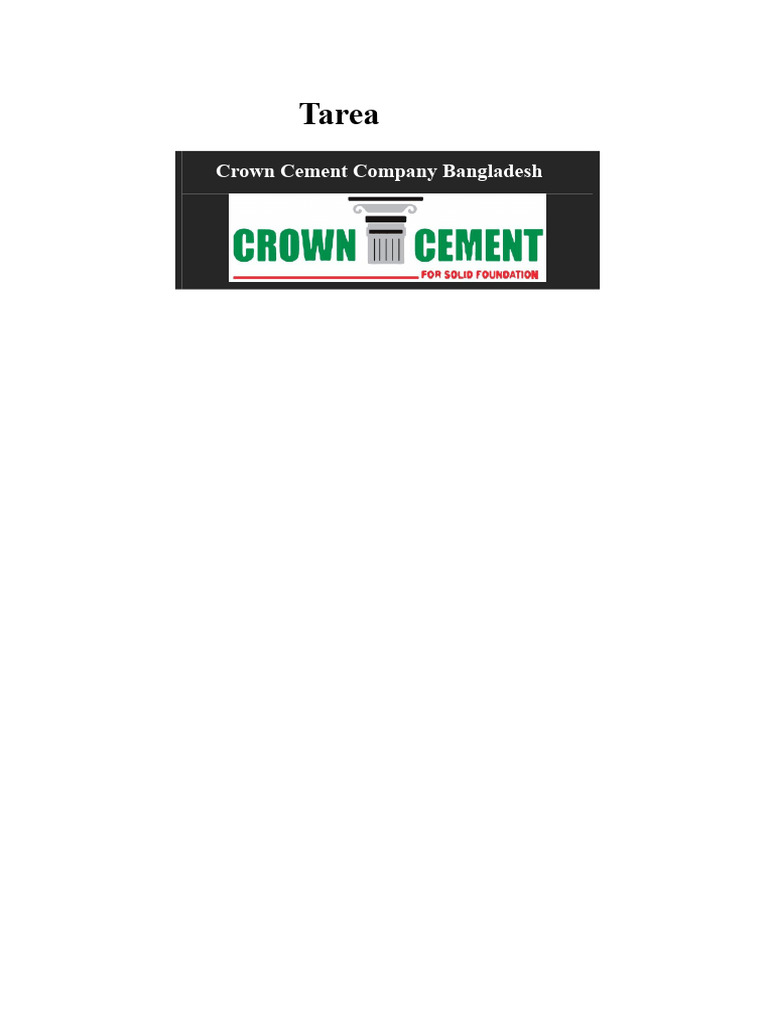 Crown Cement: Innovación y Crecimiento en Bangladesh | PDF | Análisis ...