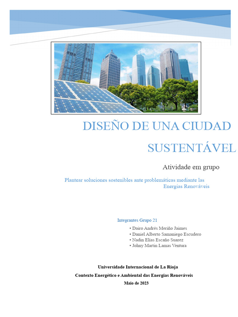 Atividade em Grupo - Design de Uma Cidade Sustentável - G21 - Revisão ...