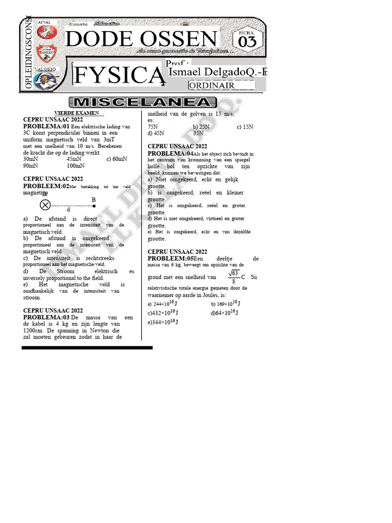 4de Examen Cepru-unsaac-April 2022 | PDF