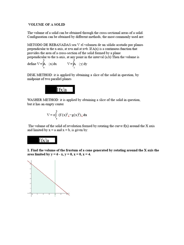 Volume Calculation of Solids Methods | PDF | Ellipse | Sphere