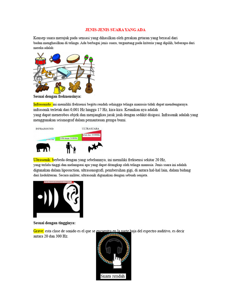 Jenis Suara dan Rekaman Suara | PDF