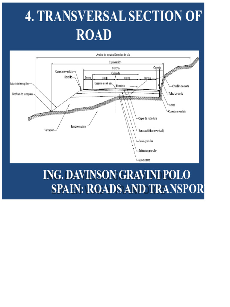 Cross Section of The Road | PDF