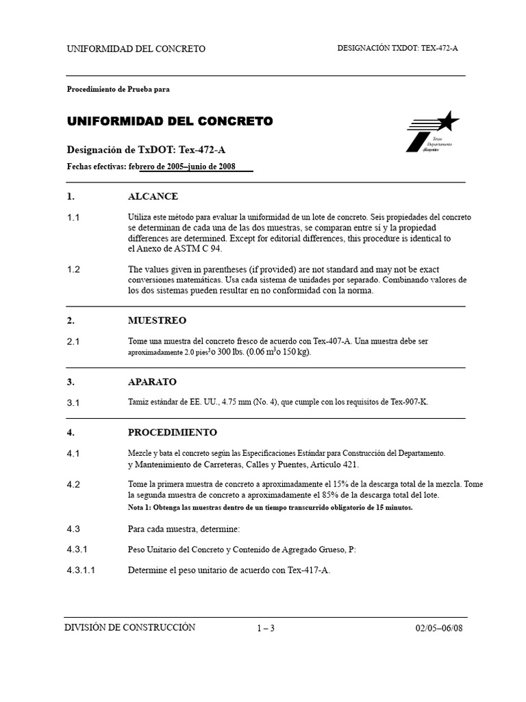 Evaluación de Uniformidad del Concreto | PDF | Hormigón