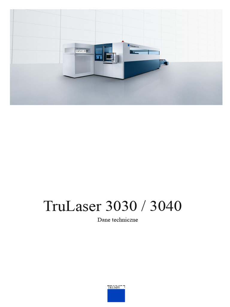 TRUMPF-karta danych technicznych-TruLaser-3030---3040 | PDF