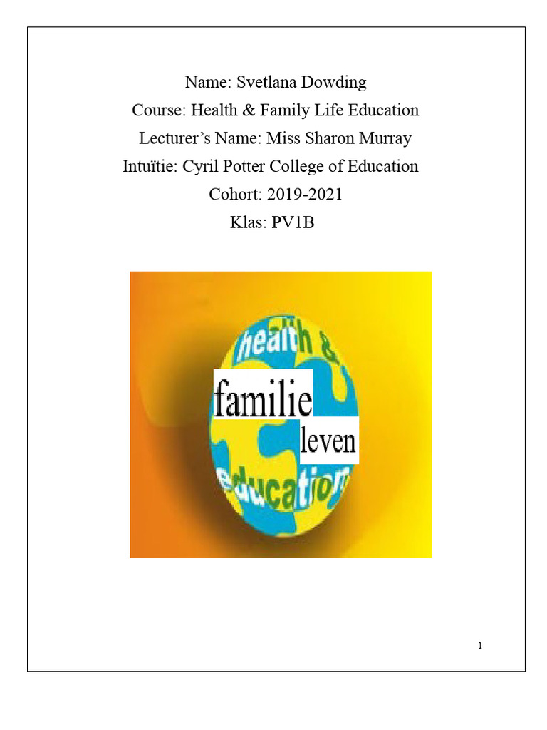 HFLE Portfolio | PDF