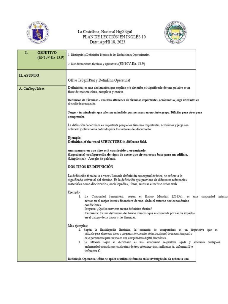 CO1 - Dar Definición Técnica y Operativa | PDF | Aprendizaje | Pensamiento