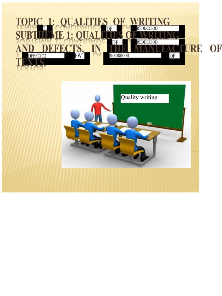 Qualities of Writing and Defects 1 | PDF
