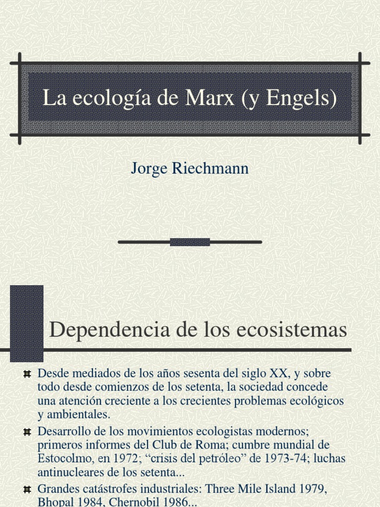 La Ecología de Marx | PDF | Karl Marx | marxismo