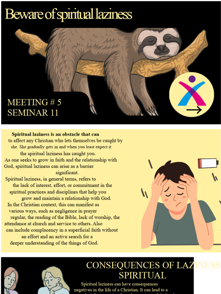 spiritual laziness | PDF | God | Faith