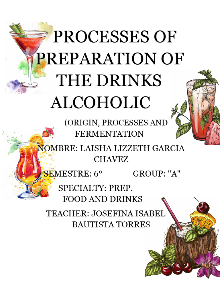 PROCESSES OF ALCOHOLIC BEVERAGE MANUFACTURING.docx | PDF | Whisky | Wine