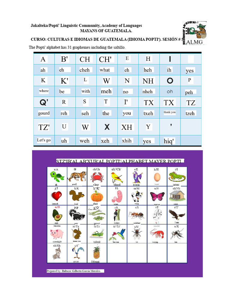 Popti' Language Course Session 5 Guide | PDF