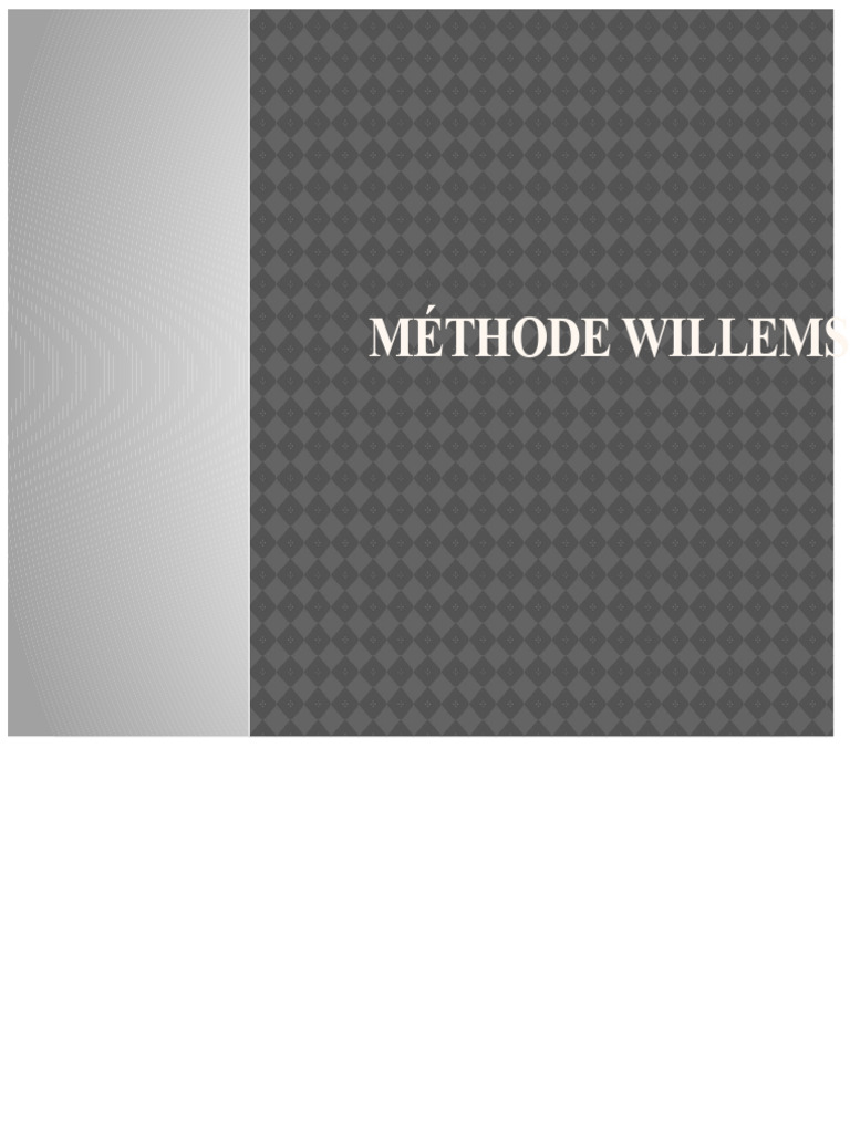 Méthode Willems : Éducation Musicale Innovante | PDF