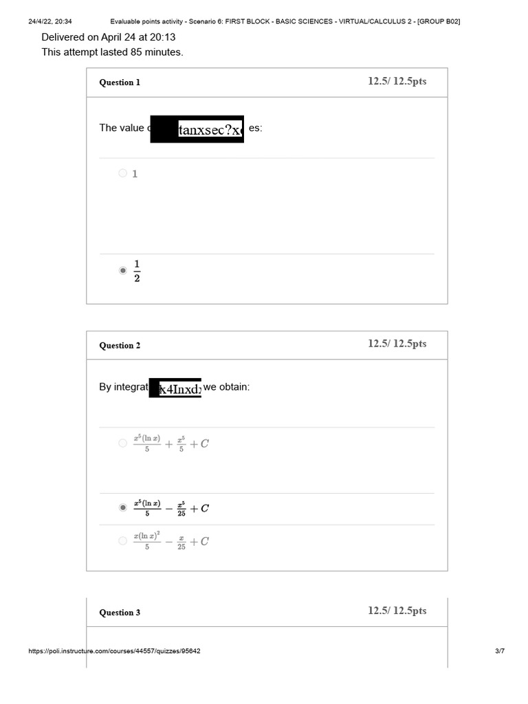 Evaluable Points Activity - Scenario 6_ First Block-Basic Sciences ...