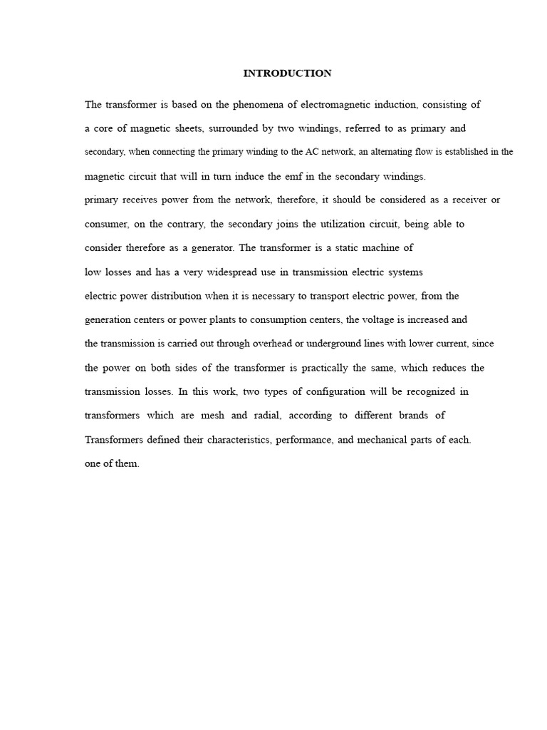 Radial vs. Mesh Transformer Configurations | PDF | Transformer ...