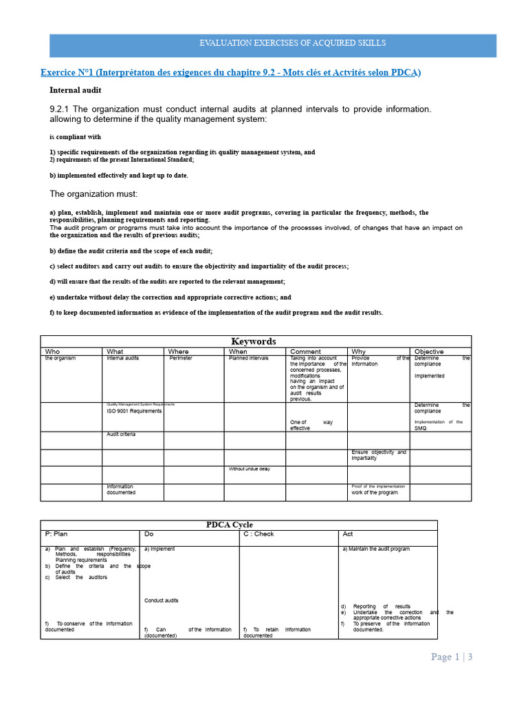 Internal Audit Skills Evaluation Guide | PDF | Audit | Internal Audit