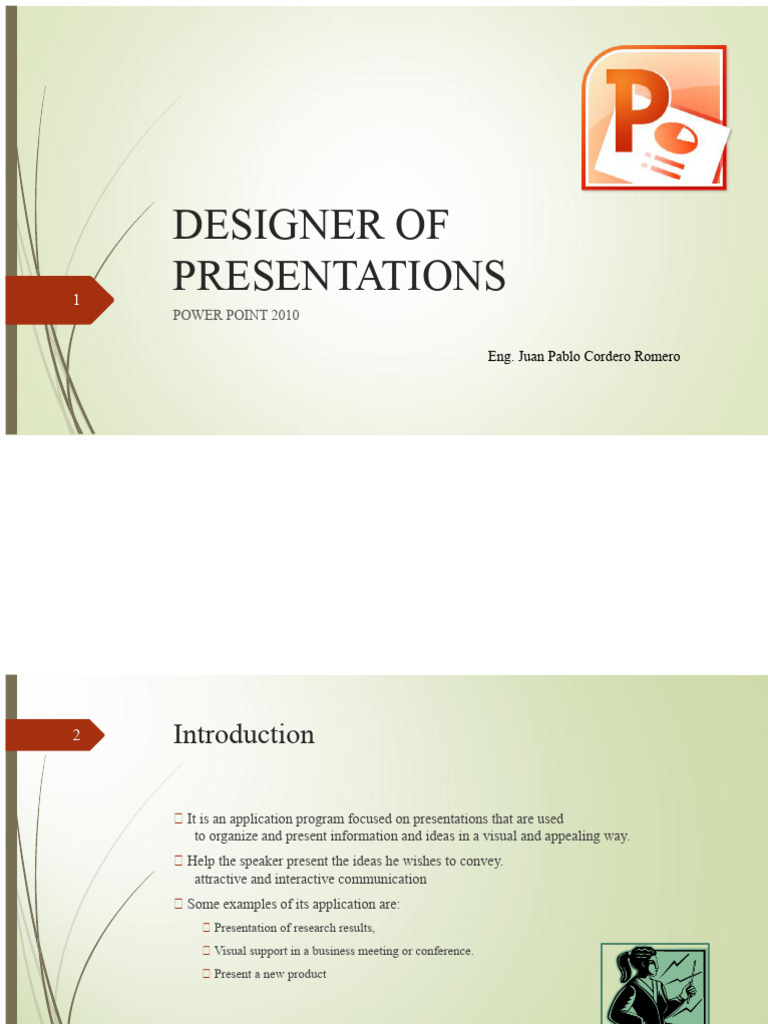 PowerPoint 2010 Presentation Guide | PDF | Microsoft Power Point | Shape