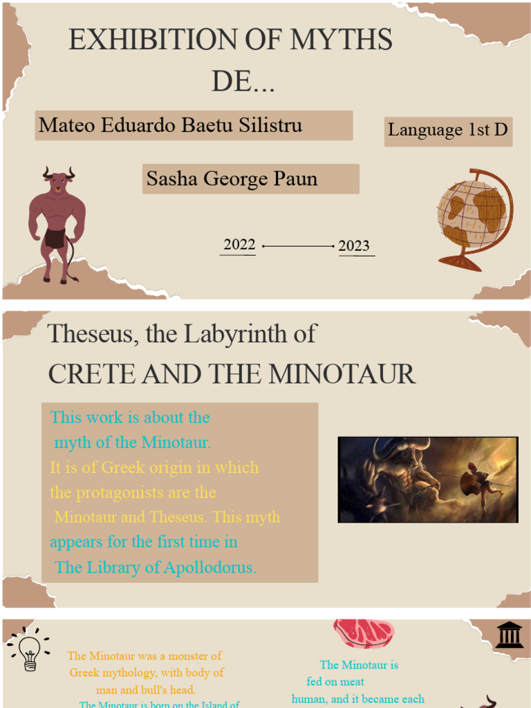 Theseus, The Labyrinth of Crete and The Minotaur | PDF | Minotaur | Theseus