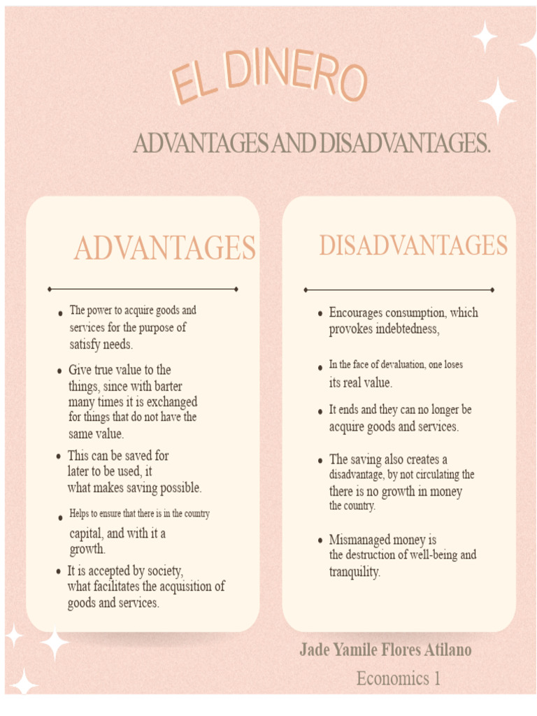 Advantages and Disadvantages of Money | PDF