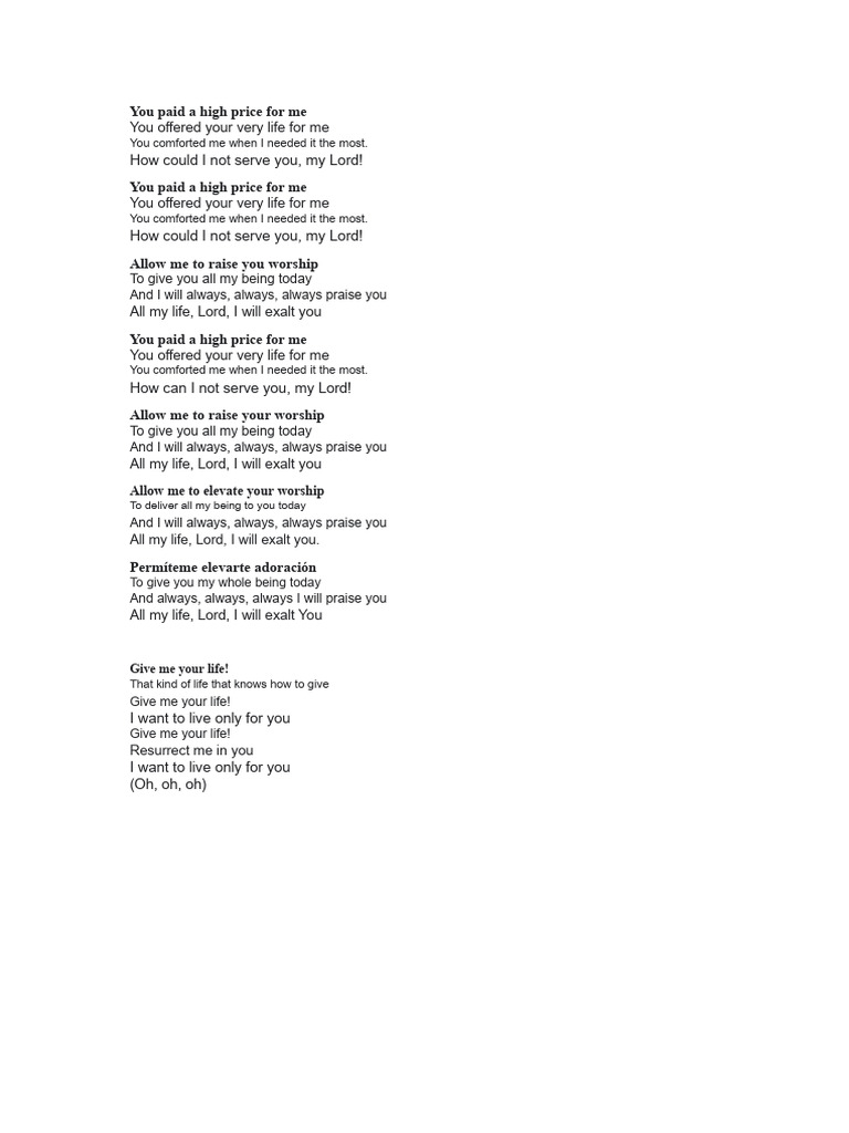 You Paid a High Price for Me | PDF | Systematic Theology | Religious ...