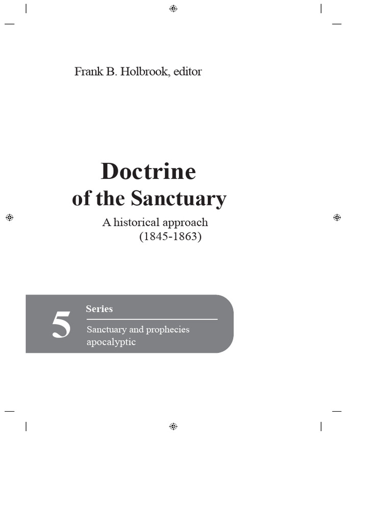Holbrook - 2019 - The Doctrine of The Sanctuary: A Historical Approach ...