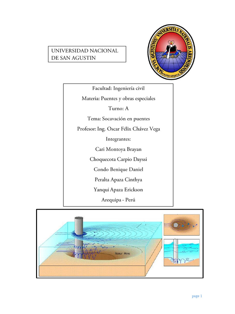 Bridge Scour: Causes and Protection Measures | PDF | Vortices | River