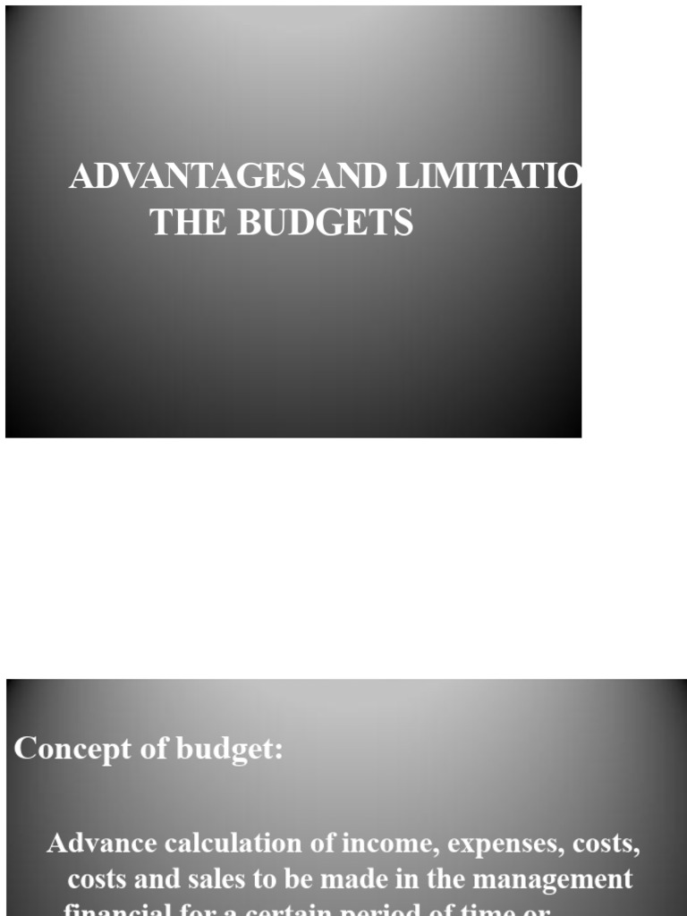 Budgeting: Pros and Cons Explained | PDF