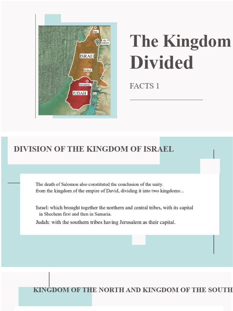 The Division of The Kingdom of Israel | PDF