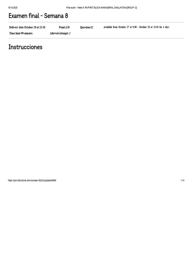 Final exam - Week 8_ RA_FIRST BLOCK-MANAGERIAL SIMULATION-[GROUP12 ...