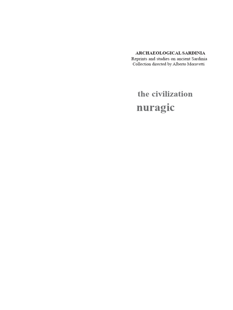 Nuragic Civilization of Sardinia Studies | PDF | Sardinia