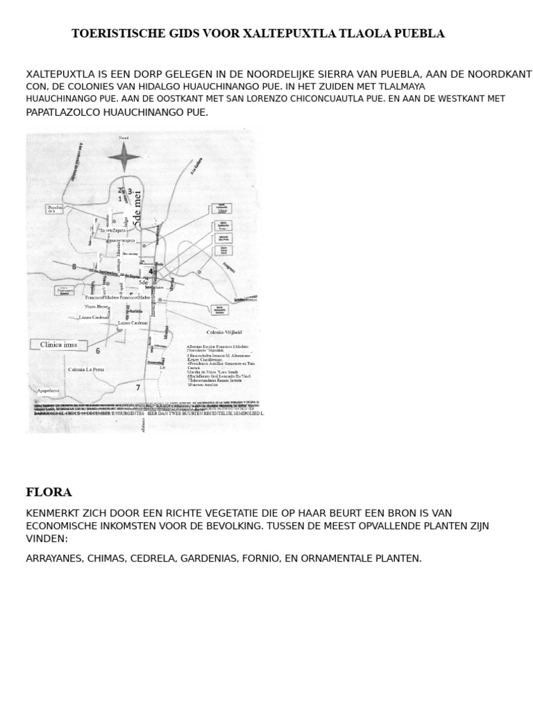 Toeristische Gids Van Xaltepuxtla Tlaola Puebla | PDF