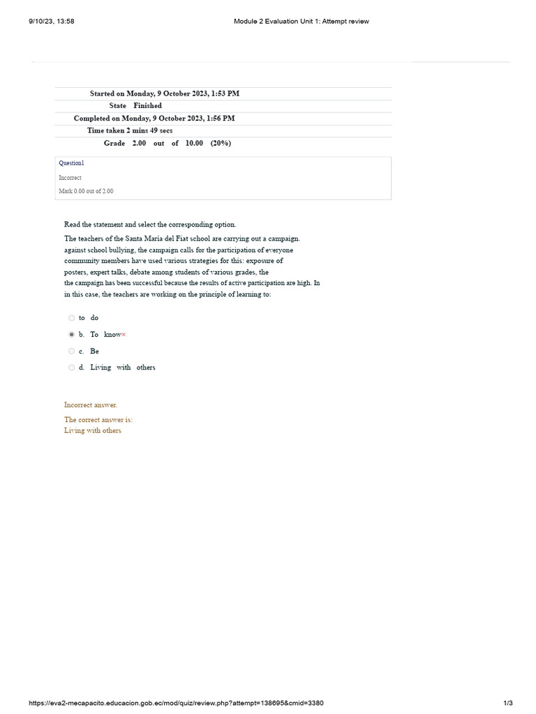 Module 2 Assessment Unit 1 | PDF | Teachers | Critical Thinking