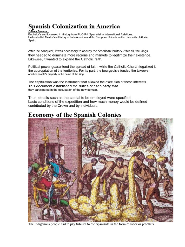 Spanish Colonization in America | PDF | Spanish Colonization Of The ...