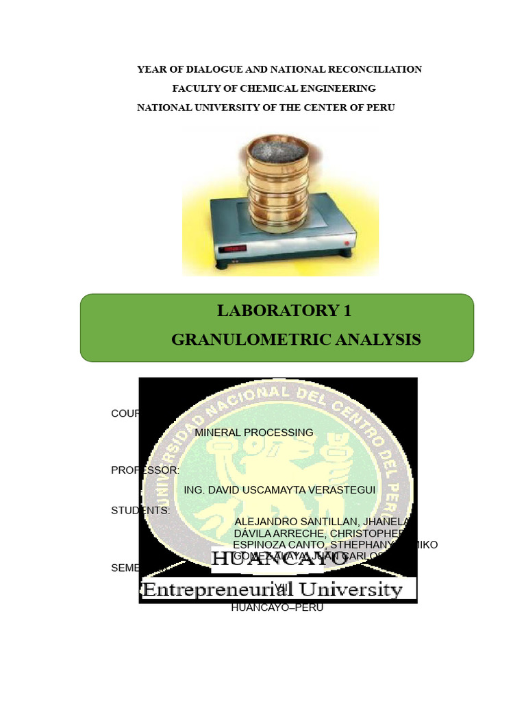 ANALYSIS-GRANULOMETRIC-LAB.-01-MINERALS (Final) - Corrected | PDF ...