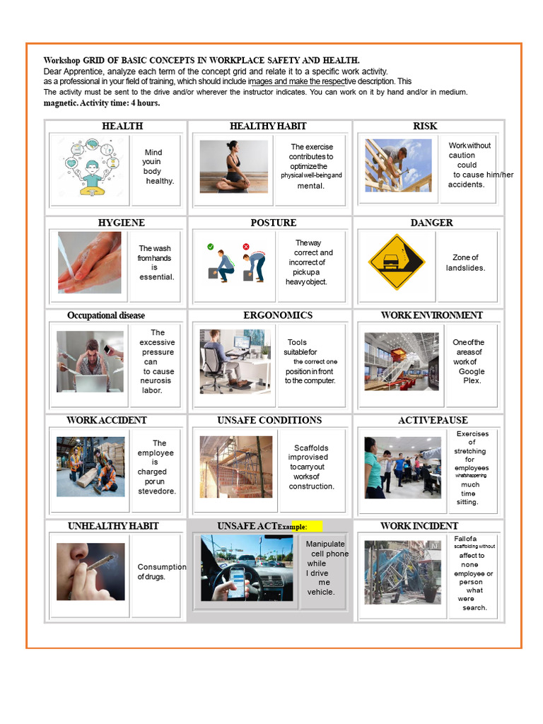 3. CONCEPT GRID WORKSHOP | PDF | Occupational Safety And Health | Workplace