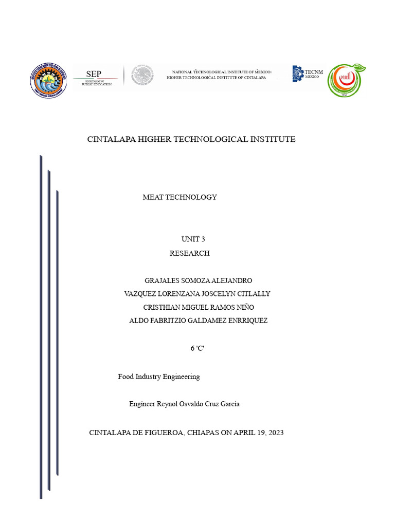 Additives in The Meat Industry | PDF | Chemical Substances | Food Science