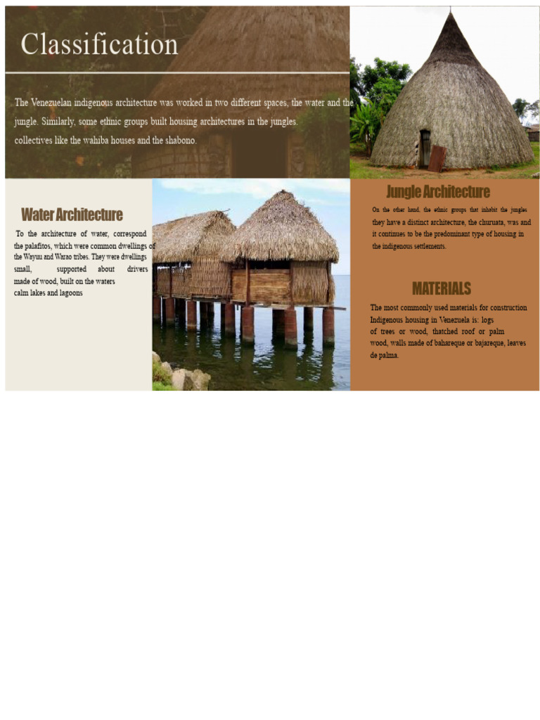 Indigenous Architecture of Venezuela | PDF | Venezuela | Roof